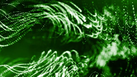 3d render loop animation of glow particl... | Stock Video | Pond5