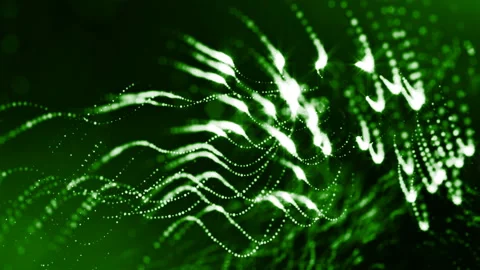 3d render loop animation of glow particl... | Stock Video | Pond5