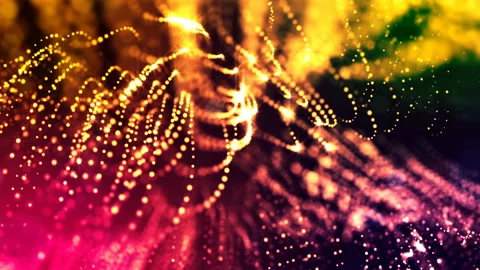 3d render loop animation of glow particl... | Stock Video | Pond5