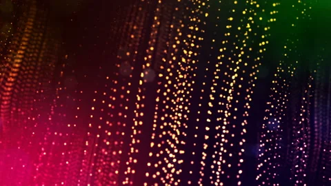 3d render loop animation of glow particl... | Stock Video | Pond5