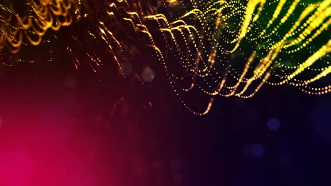 3d render loop animation of glow particl... | Stock Video | Pond5