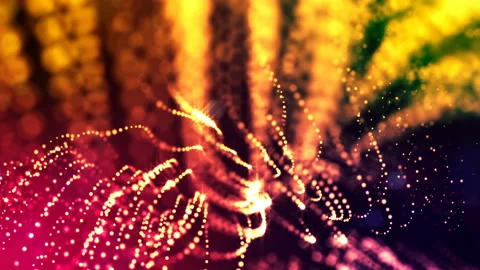 3d render loop animation of glow particl... | Stock Video | Pond5