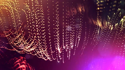 3d render loop animation of glow particl... | Stock Video | Pond5