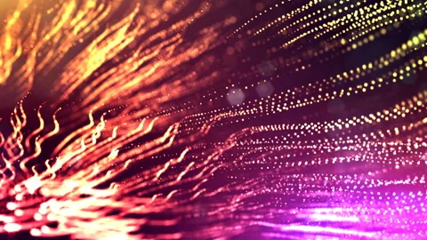 3d render loop animation of glow particl... | Stock Video | Pond5