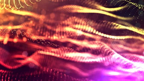 3d render loop animation of glow particl... | Stock Video | Pond5