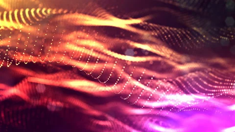 3d render loop animation of glow particl... | Stock Video | Pond5