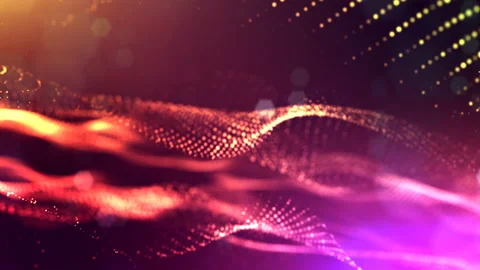 3d render loop animation of glow particl... | Stock Video | Pond5