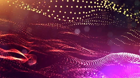 3d render loop animation of glow particl... | Stock Video | Pond5