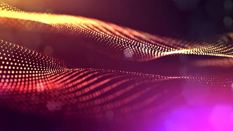 3d render loop animation of glow particl... | Stock Video | Pond5