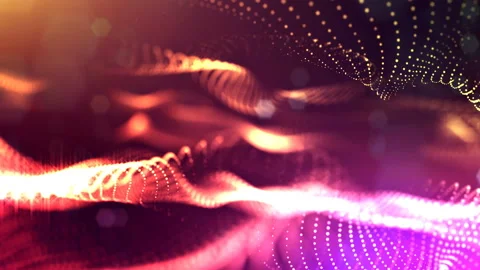 3d render loop animation of glow particl... | Stock Video | Pond5