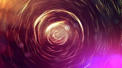 3d render loop animation of glow particl... | Stock Video | Pond5