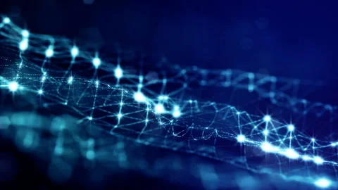 3d render loop sci-fi animation with glo... | Stock Video | Pond5