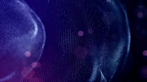 3d render loop sci-fi animation with glo... | Stock Video | Pond5