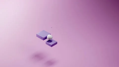 3d render of looped animation with geome... | Stock Video | Pond5