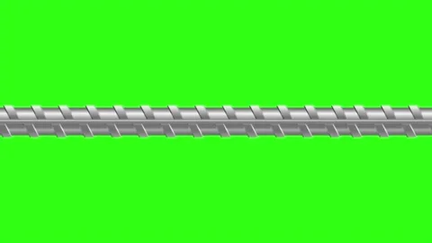 3D Render Metal Bar Animation Green Scre... | Stock Video | Pond5