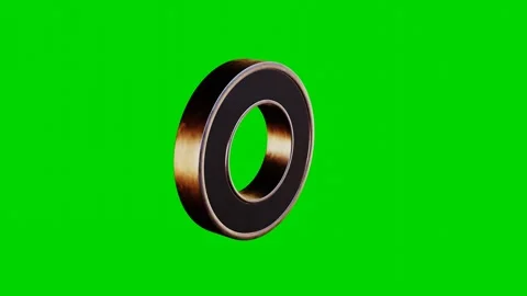 3d render model of a bearing rotating on... | Stock Video | Pond5