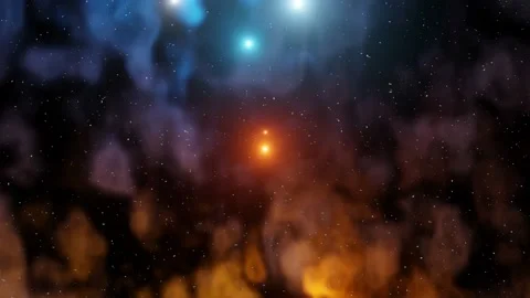 3d render Nebula Loop background with gl... | Stock Video | Pond5