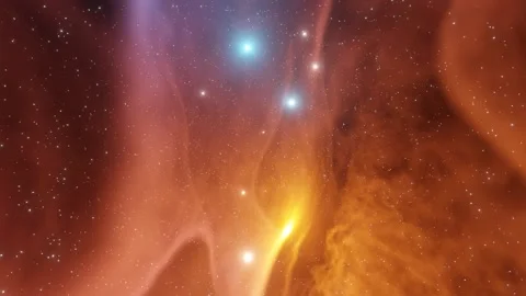 3d render Nebula Loop background with gl... | Stock Video | Pond5