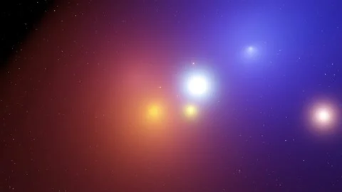 3d render Nebula Loop background with gl... | Stock Video | Pond5