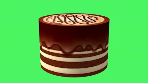 3D render rotating Birthday cake. 3D ani... | Stock Video | Pond5