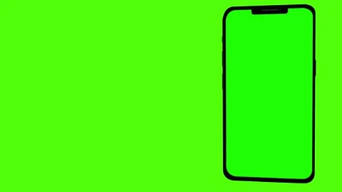 3D render smartphone with a green backgr... | Stock Video | Pond5