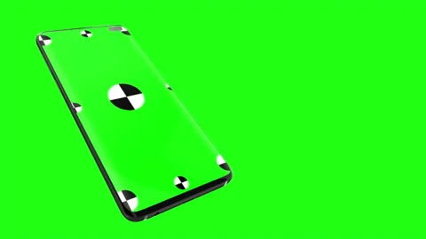 3d render of smartphone with green scree... | Stock Video | Pond5