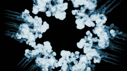 3d render of smoke simulation isolated o... | Stock Video | Pond5