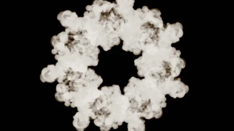3d render of smoke simulation isolated o... | Stock Video | Pond5