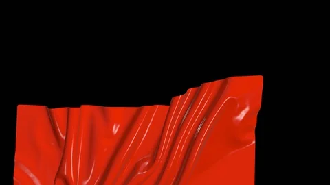 3d render of tearing off screen red glos... | Stock Video | Pond5