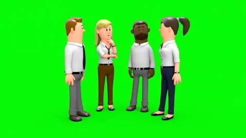 3D Rendered Animated Scene Of Diverse Ca... | Stock Video | Pond5