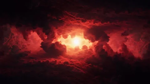 3D rendered animation of a dark red port... | Stock Video | Pond5