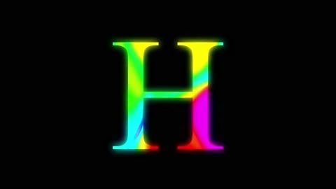 3d rendered animation of a letter H isol... | Stock Video | Pond5