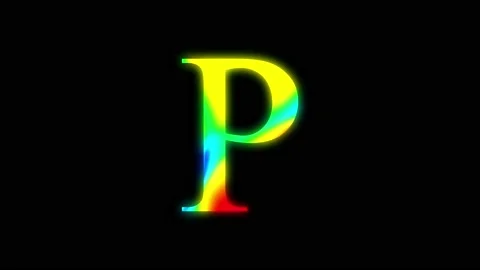 3d rendered animation of a letter P isol... | Stock Video | Pond5