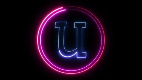 3d rendered animation of a letter U in a... | Stock Video | Pond5