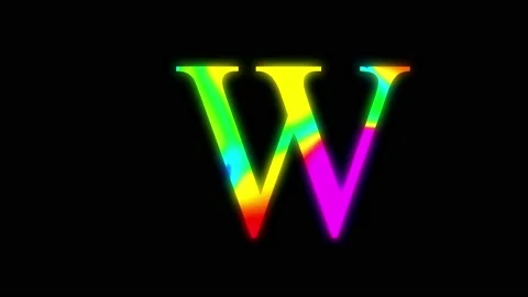 3d rendered animation of a letter W isol... | Stock Video | Pond5