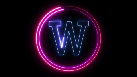 3d rendered animation of a letter W in a... | Stock Video | Pond5