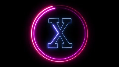 3d rendered animation of a letter X in a... | Stock Video | Pond5