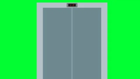 Elevator Door Green Screen Stock Video Footage | Royalty Free Elevator ...