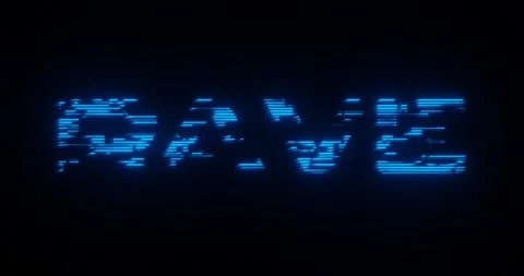 3d rendered animation of a RAVE neon blu... | Stock Video | Pond5