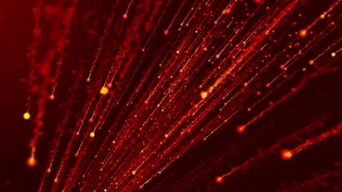 3d rendered animation of red fire rain o... | Stock Video | Pond5