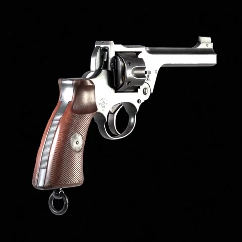 3d rendered animation of a revolver isol... | Stock Video | Pond5