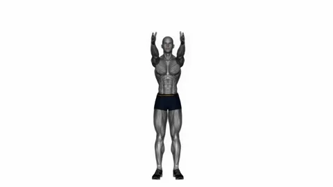3d rendered animation of a shoulder exer... | Stock Video | Pond5