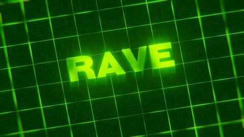 3D rendered animation of the word "RAVE"... | Stock Video | Pond5