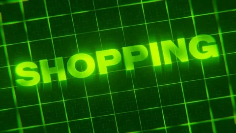 3D rendered animation of the word "SHOPP... | Stock Video | Pond5