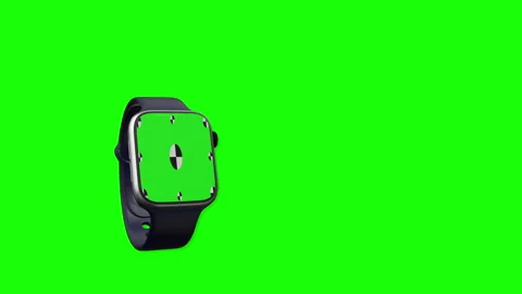 3D rendered smartwatch with green screen... | Stock Video | Pond5