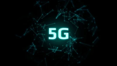 3D Rendering of 4K 5G Network nodes with... | Stock Video | Pond5