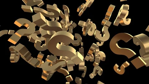 3d rendering animation of exploding ques... | Stock Video | Pond5