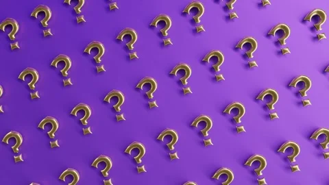 3d rendering animation of question marks... | Stock Video | Pond5