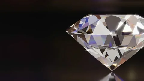 3D rendering of a close up brilliant dia... | Stock Video | Pond5