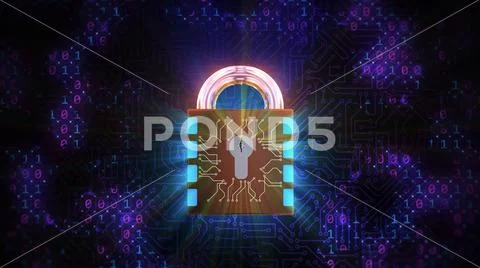 3D rendering of a combination lock. Cybersecurity of digital data ...